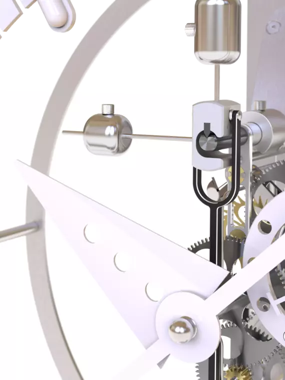 KB2 Lebru x Alain Silberstein Tall Clock White | MB&F